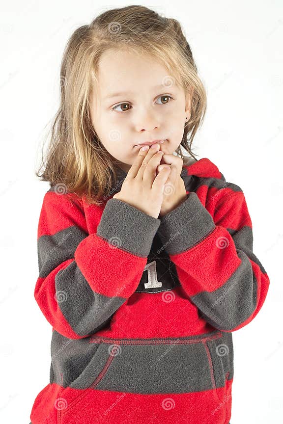Worried kid stock photo. Image of expression, face, black - 18237412