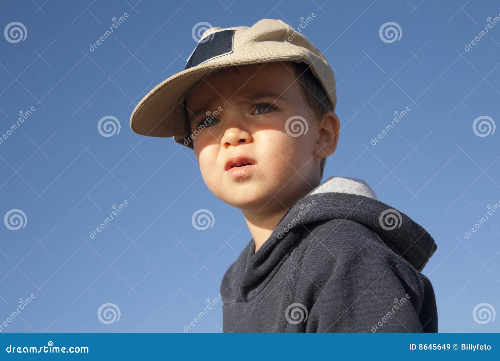 Worried little boy stock image. Image of whining, searching - 8645649