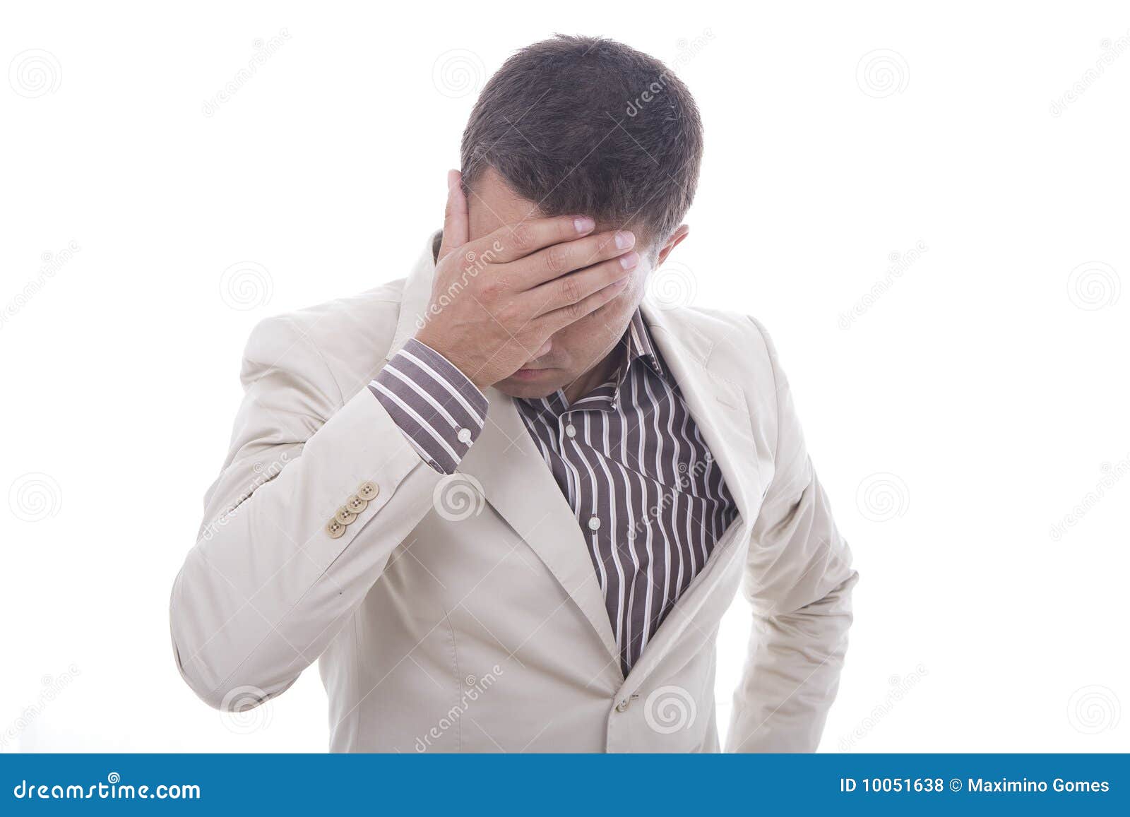 An worried man stock photo. Image of career, copyspace - 10051638