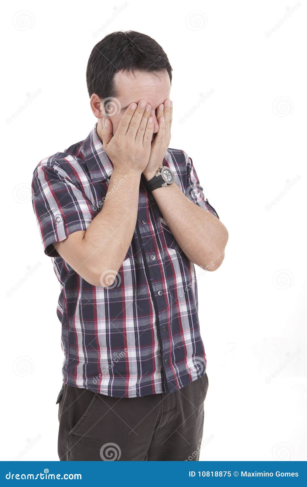An worried man stock image. Image of young, white, male - 10818875