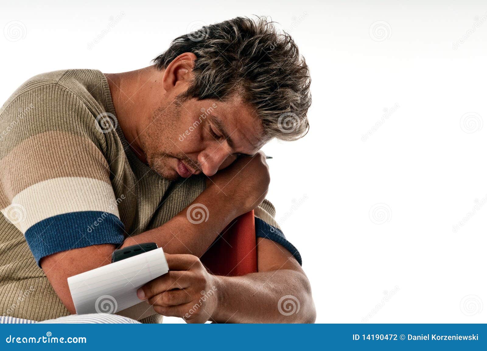 Worried man stock photo. Image of frustration, debt, head - 14190472