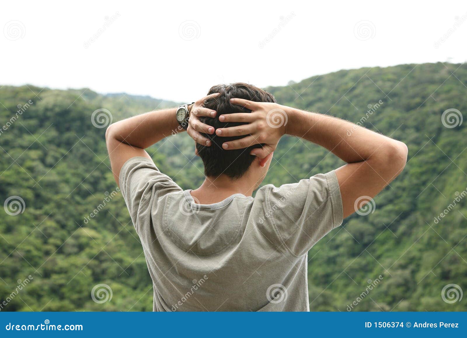 Worried man stock photo. Image of mountain, account, stress - 1506374
