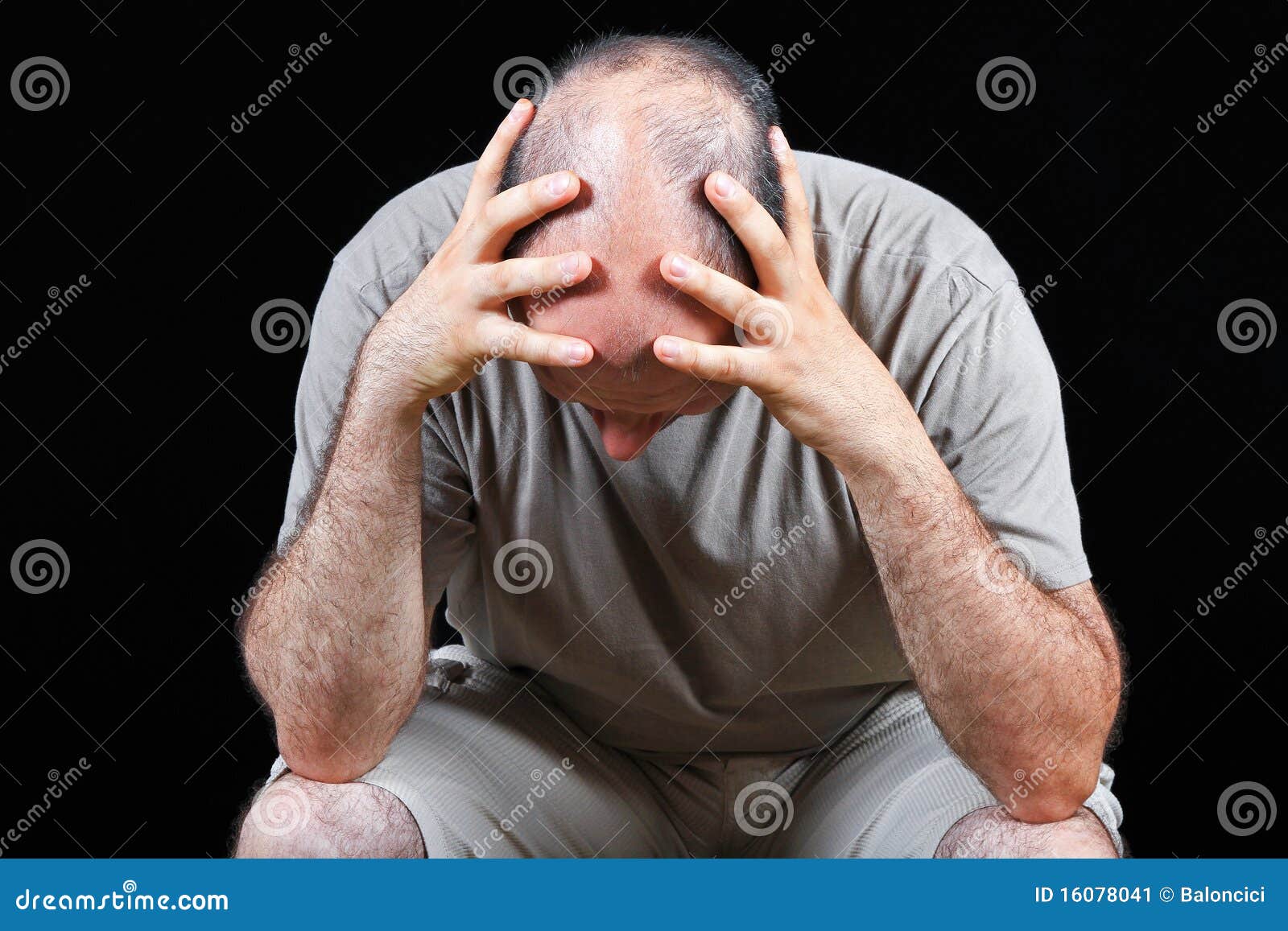 Worried man stock image. Image of crying, thinking, male - 16078041