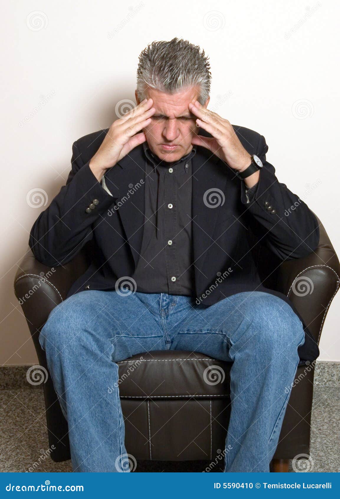 Worried Man Picture. Image: 5590410