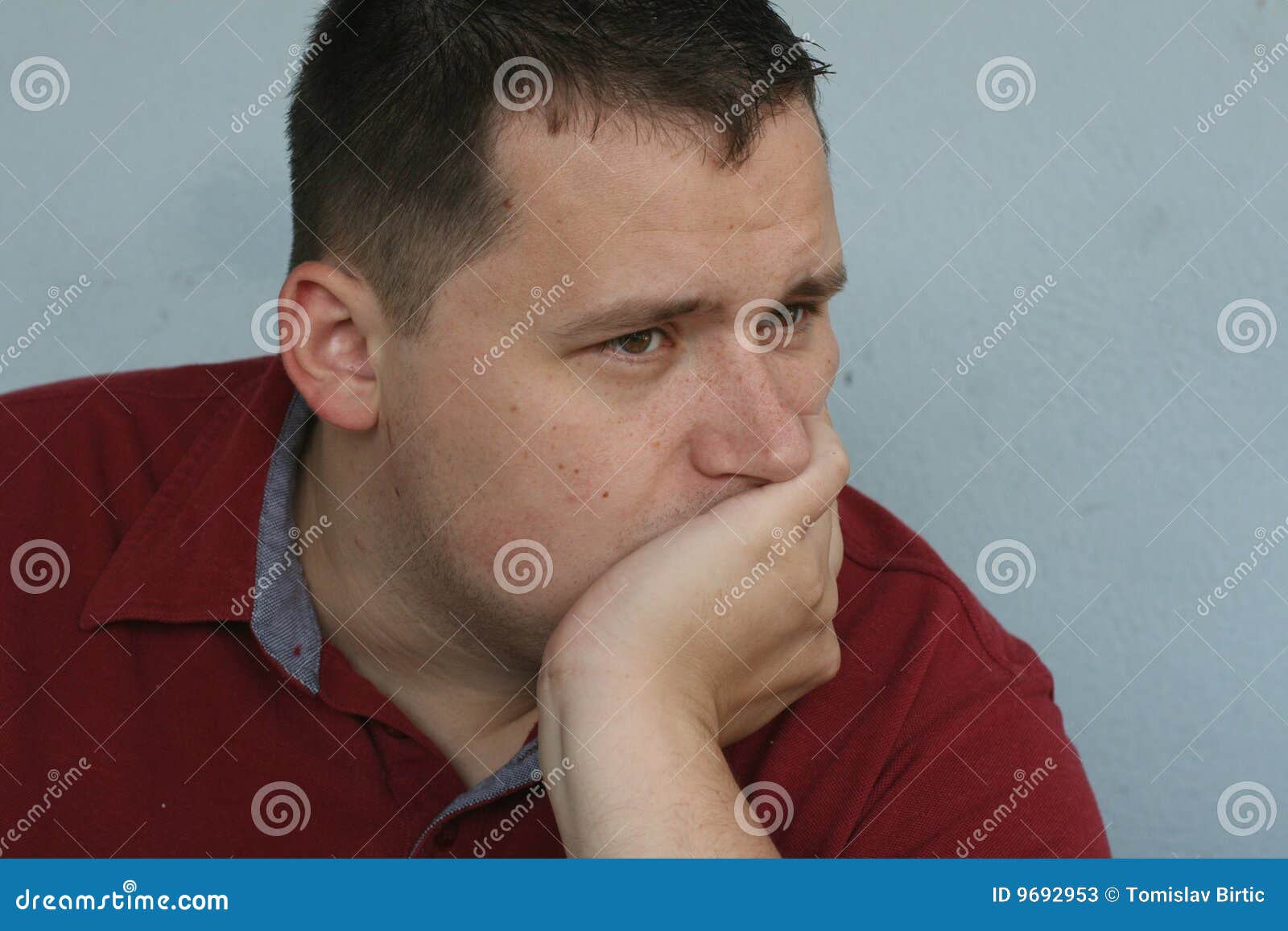 Worried Man stock image. Image of troubled, worried, horizontal - 9692953