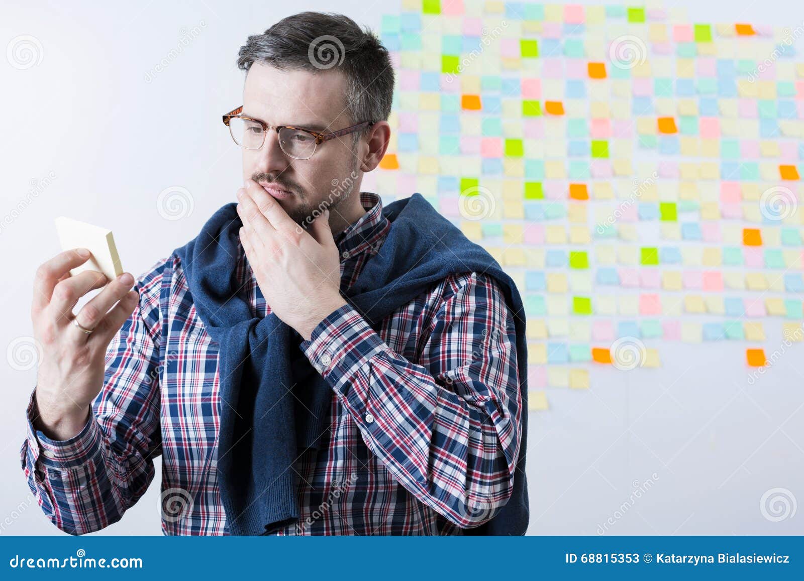 Worried Man and Forgotten Task Stock Image - Image of creativity ...