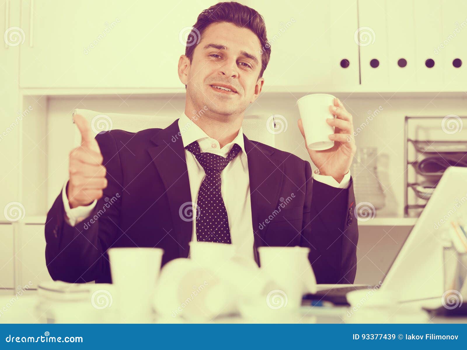 Worried Manager Working in Office Stock Image - Image of entrepreneur ...