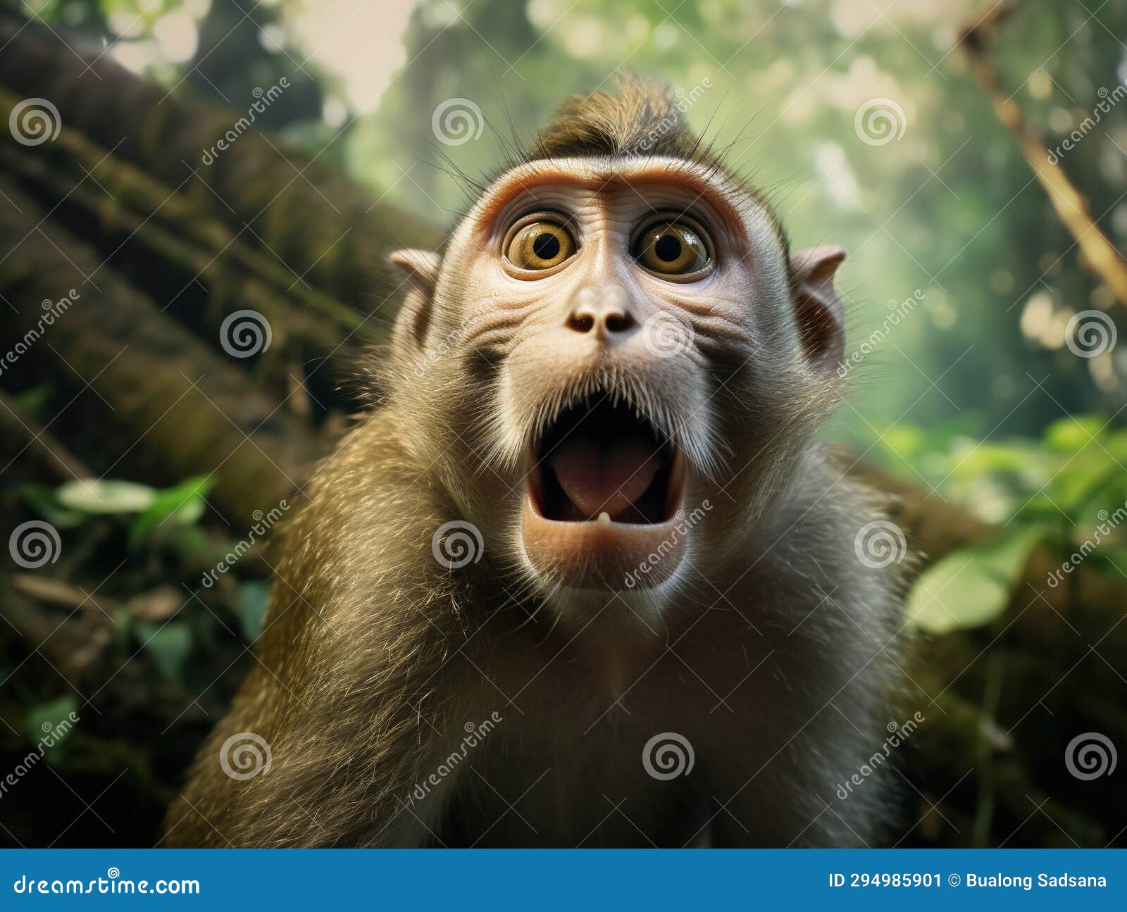Worried monkey expression stock illustration. Illustration of worried ...