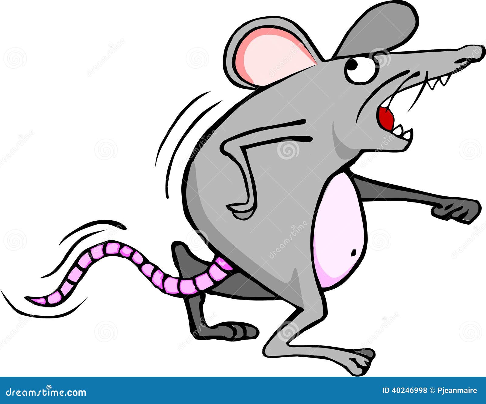 Cartoon Mouse Running