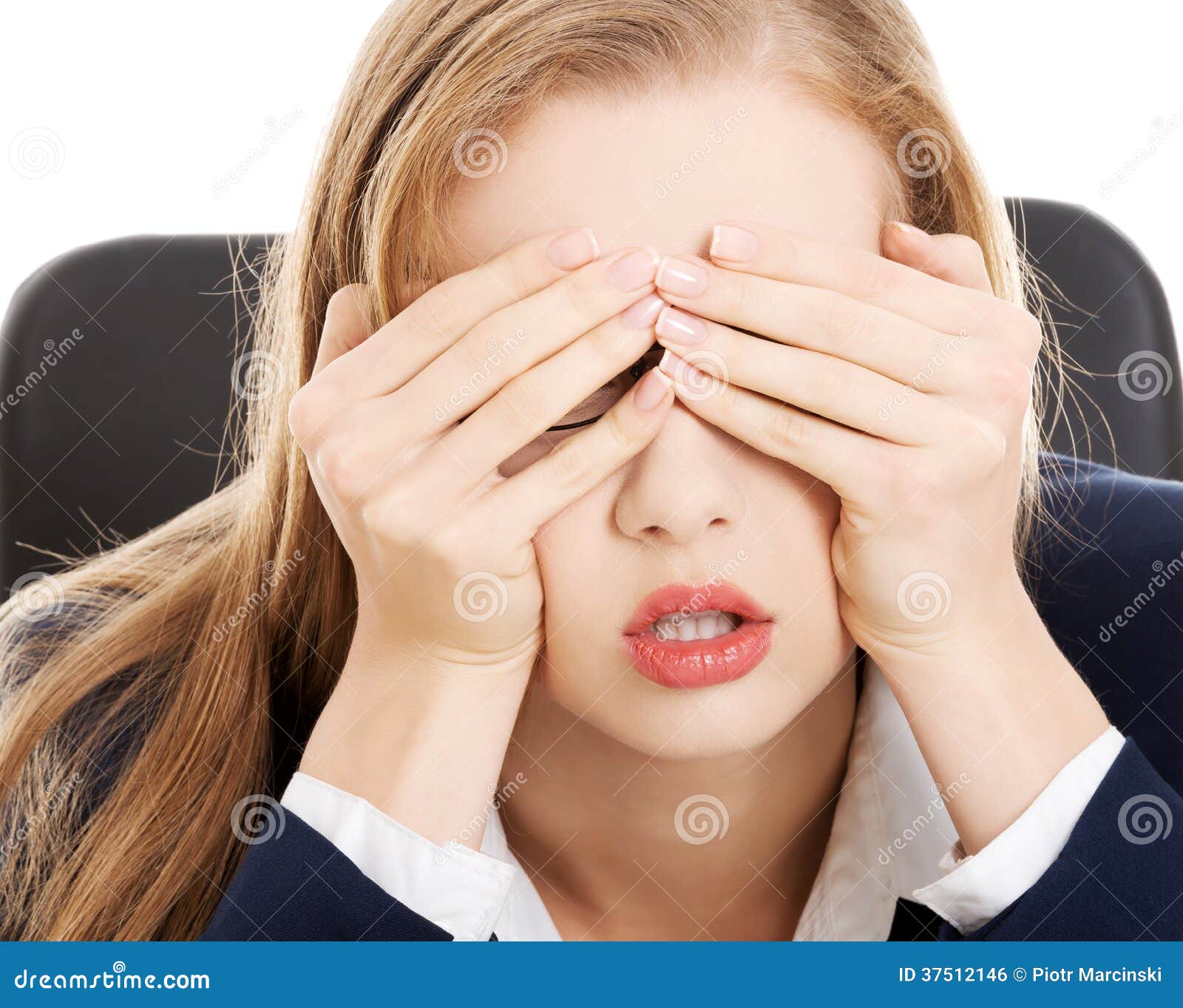 Worried, Sad Business Woman Sitting by the Table. Stock Photo - Image ... Worried, Sad Business Woman Sitting by the Table. Stock Photo - Image ...