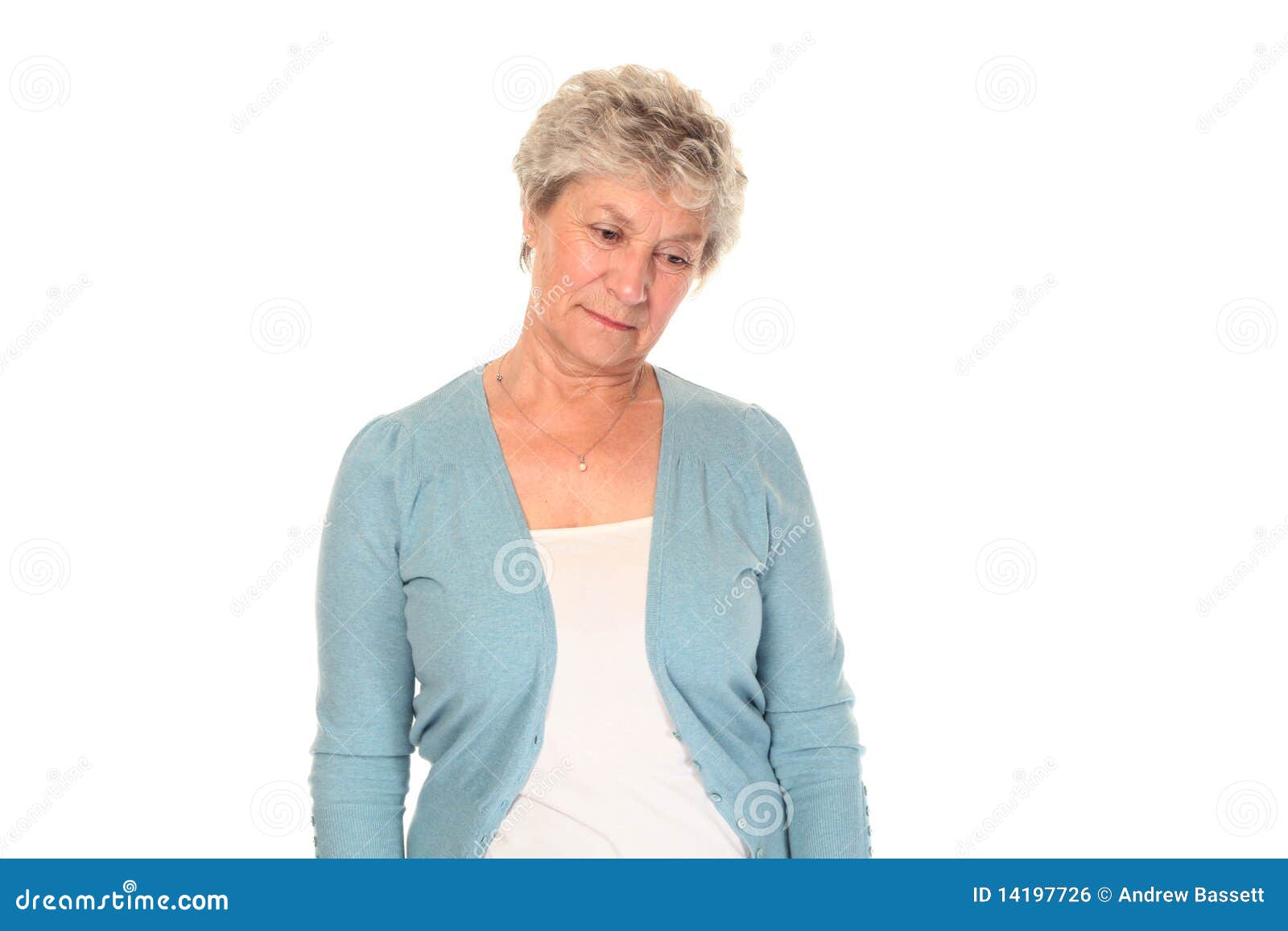 Worried Senior Older Woman Royalty Free Stock Image Image 14197726