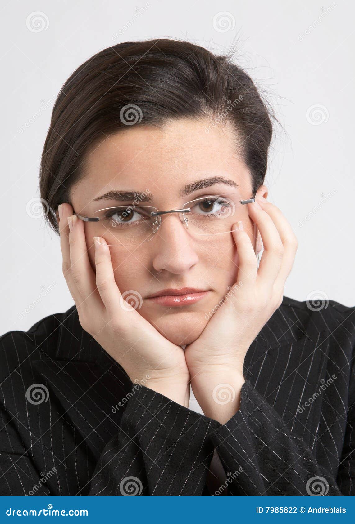 Worried Woman stock photo. Image of office, attractive - 7985822