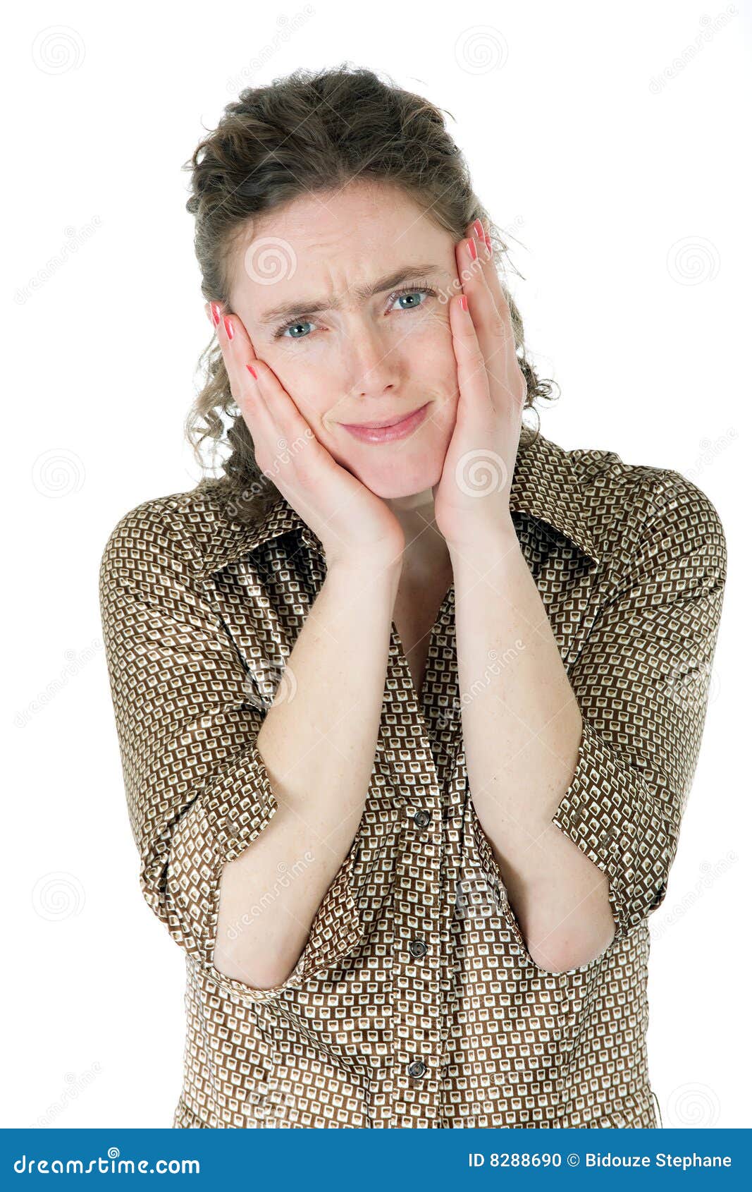 Worried woman stock photo. Image of female, loser, failure - 8288690