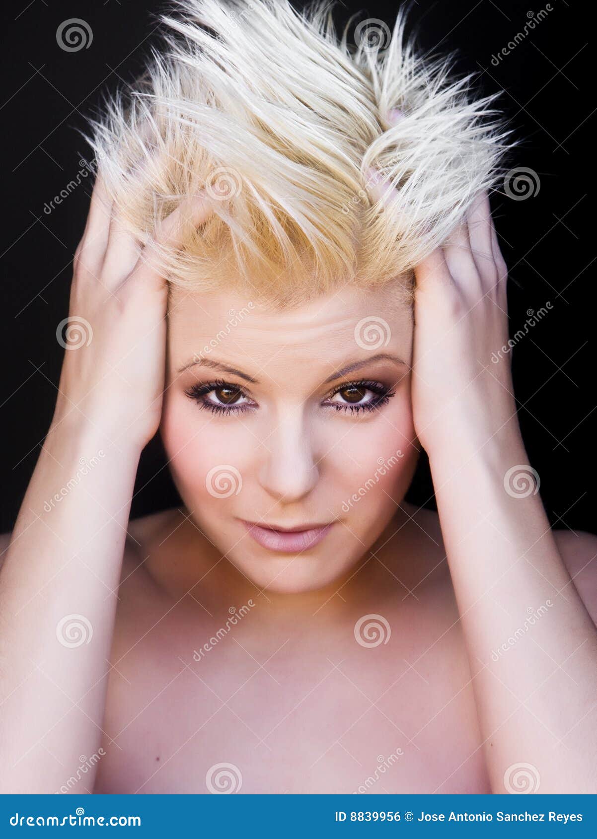Worried woman stock photo. Image of angry, face, close - 8839956