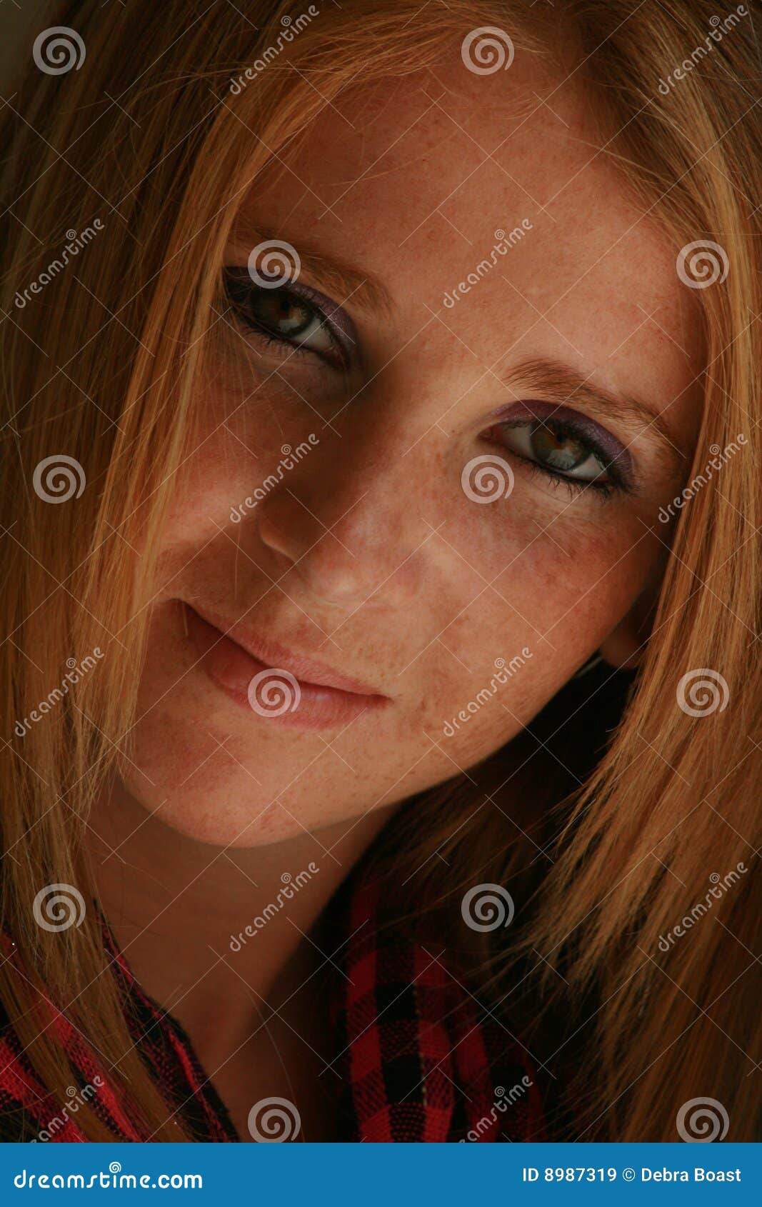 Worried woman stock image. Image of blond, green, fringe - 8987319