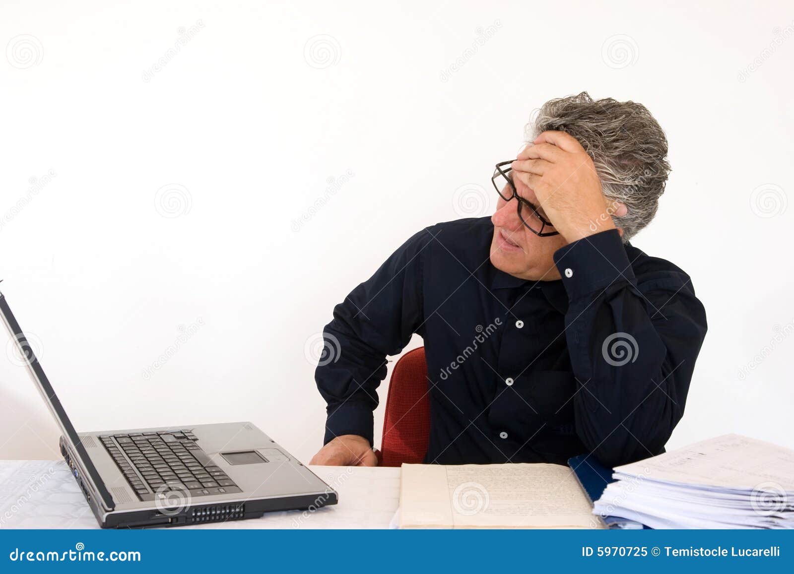 Worried at work stock image. Image of meeting, persons - 5970725