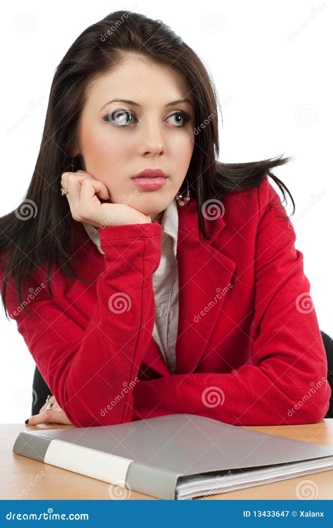 Worried Young Businesswoman Stock Image - Image of professional, female ...
