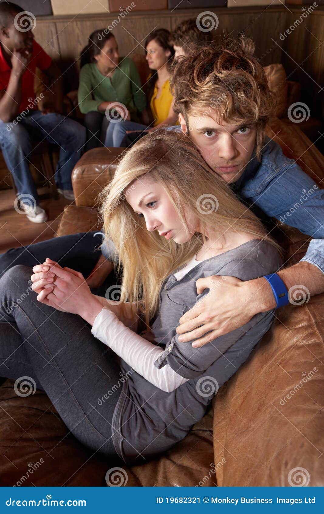 Worried young couple stock image. Image of caucasian - 19682321