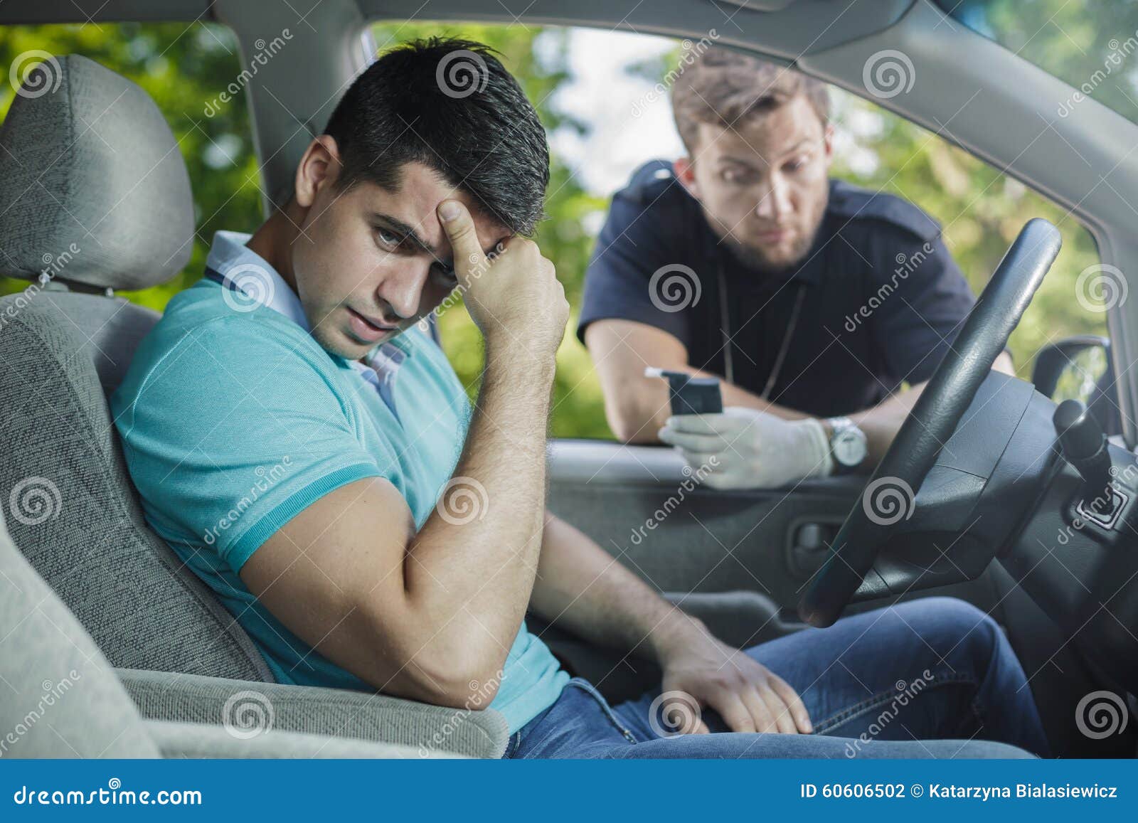 Worried young driver stock photo. Image of uniform, driver - 60606502