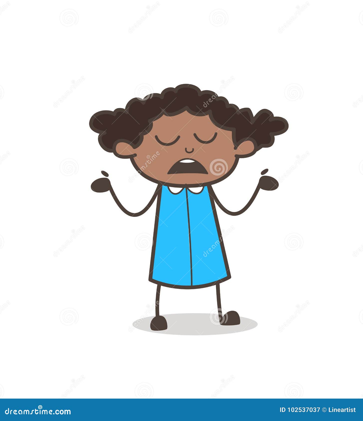 Worried Young Stickman Checking The Time On The Watch To See How Late ...