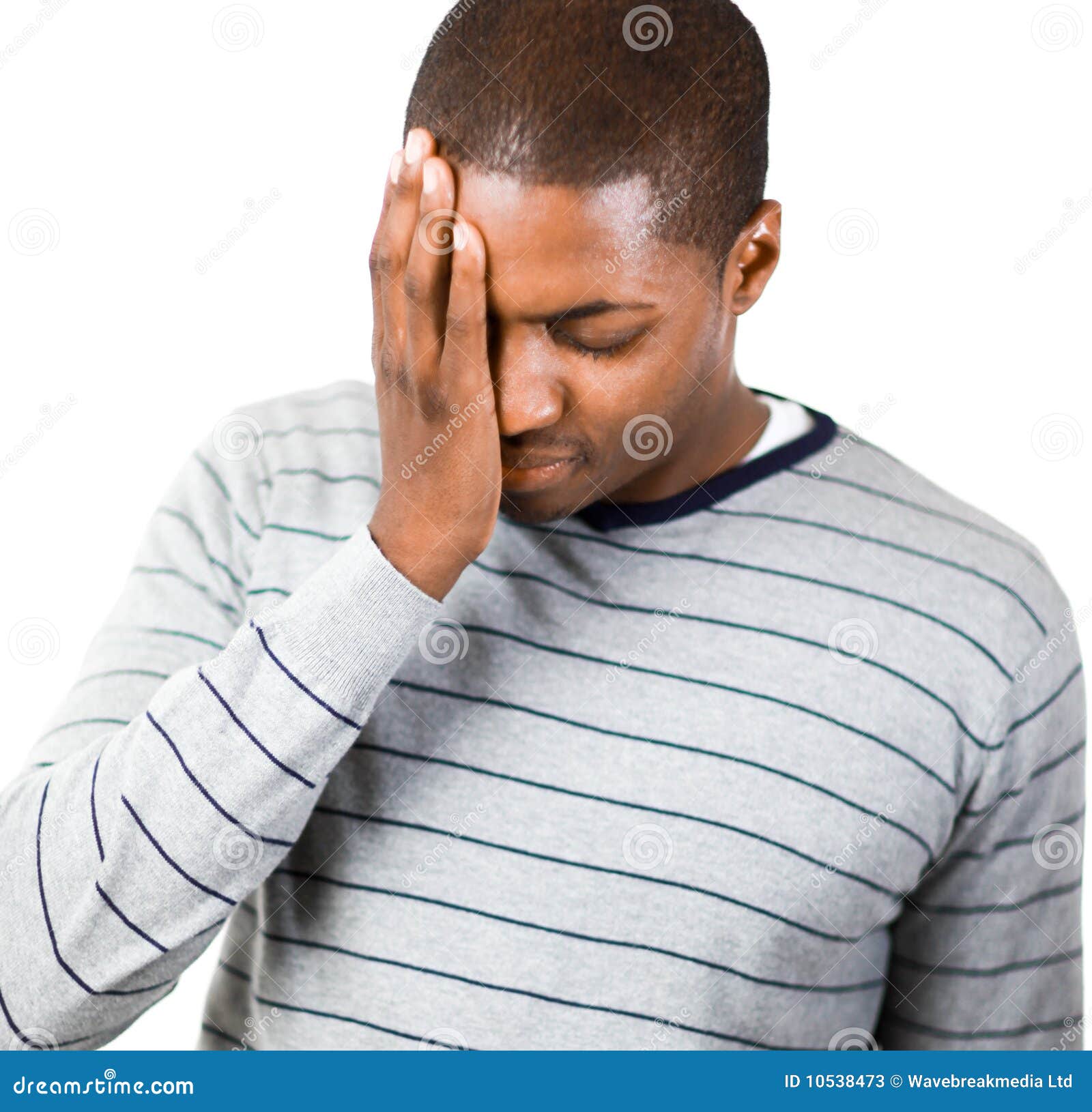 Worried young man stock image. Image of american, concept - 10538473