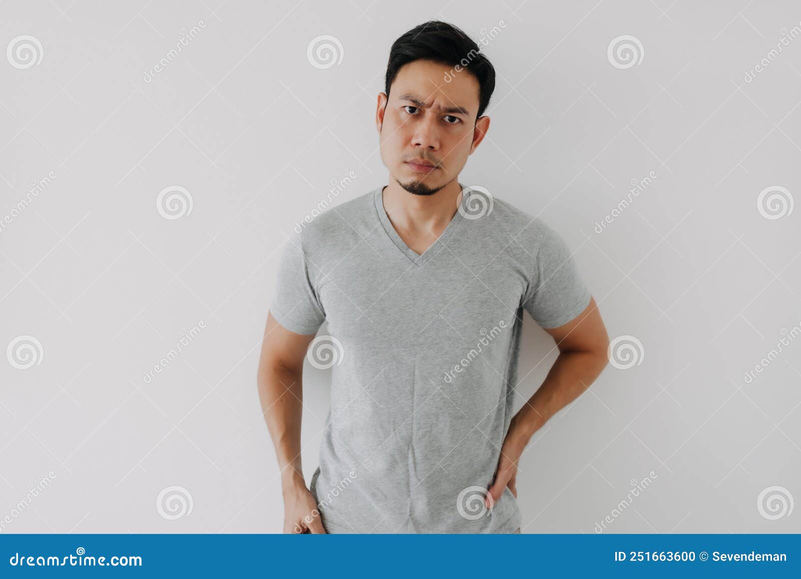 Worries Face Expression of Man Who Got Problem Isolated on White ...