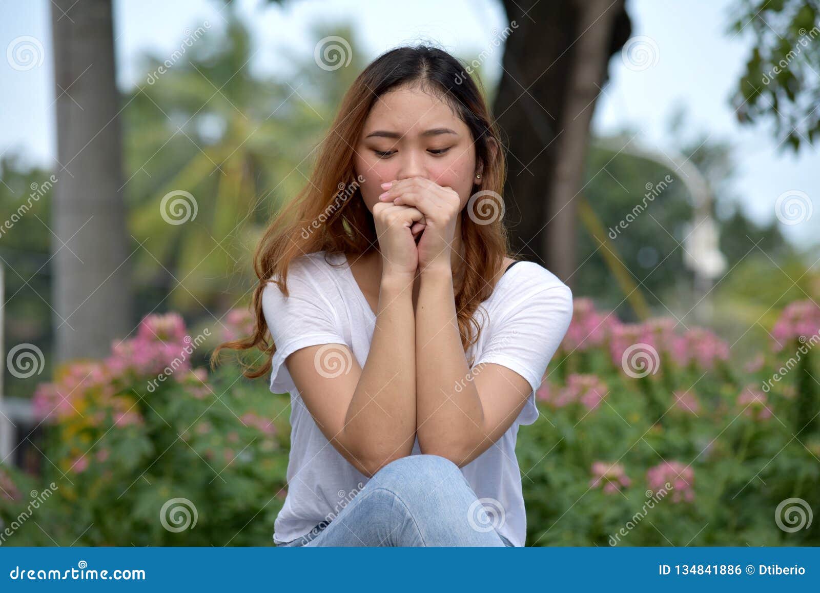 Worrisome Beautiful Diverse Person Stock Photo - Image of good ...