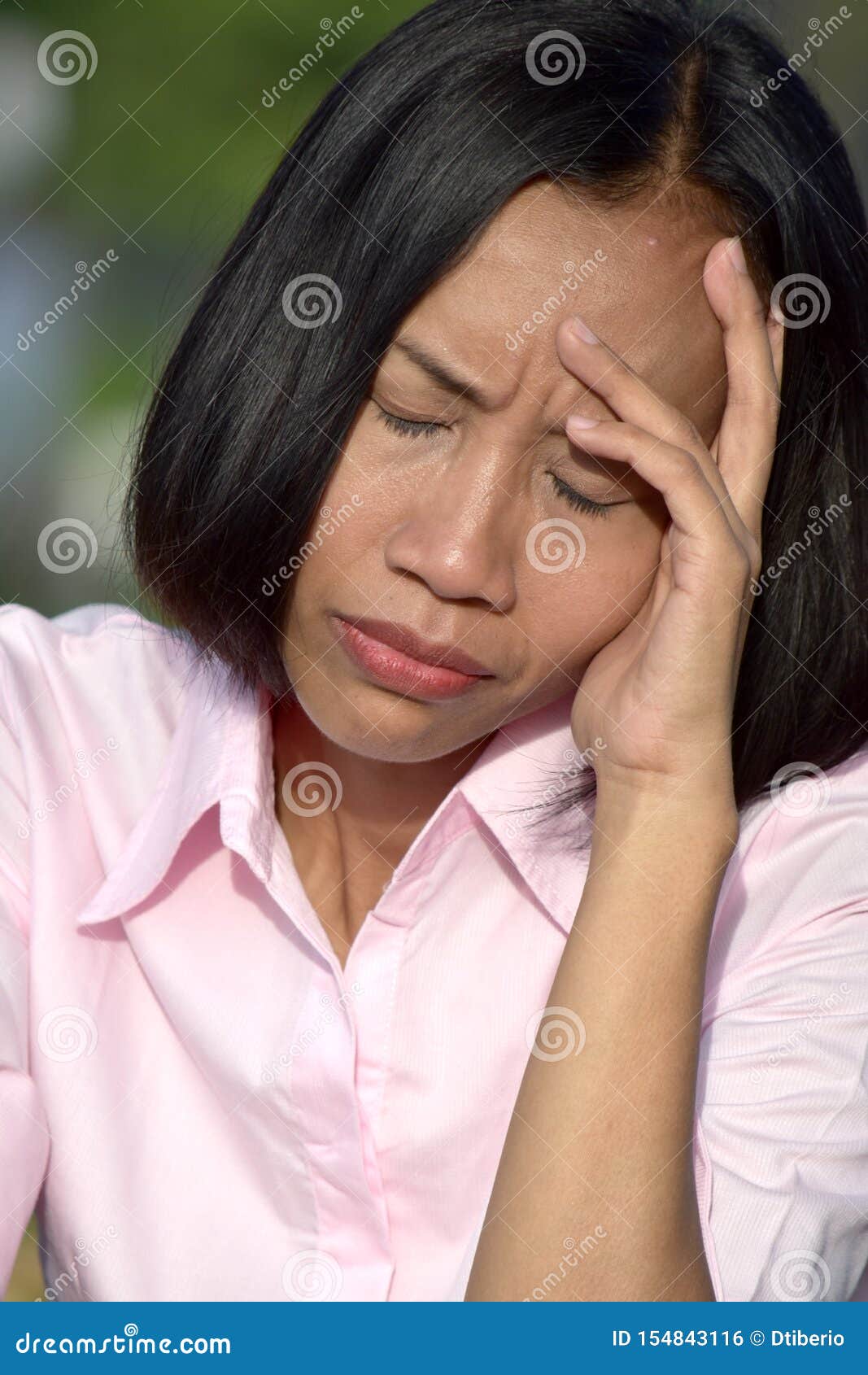 A Worrisome Beautiful Person Stock Photo - Image of pretty, looking ...