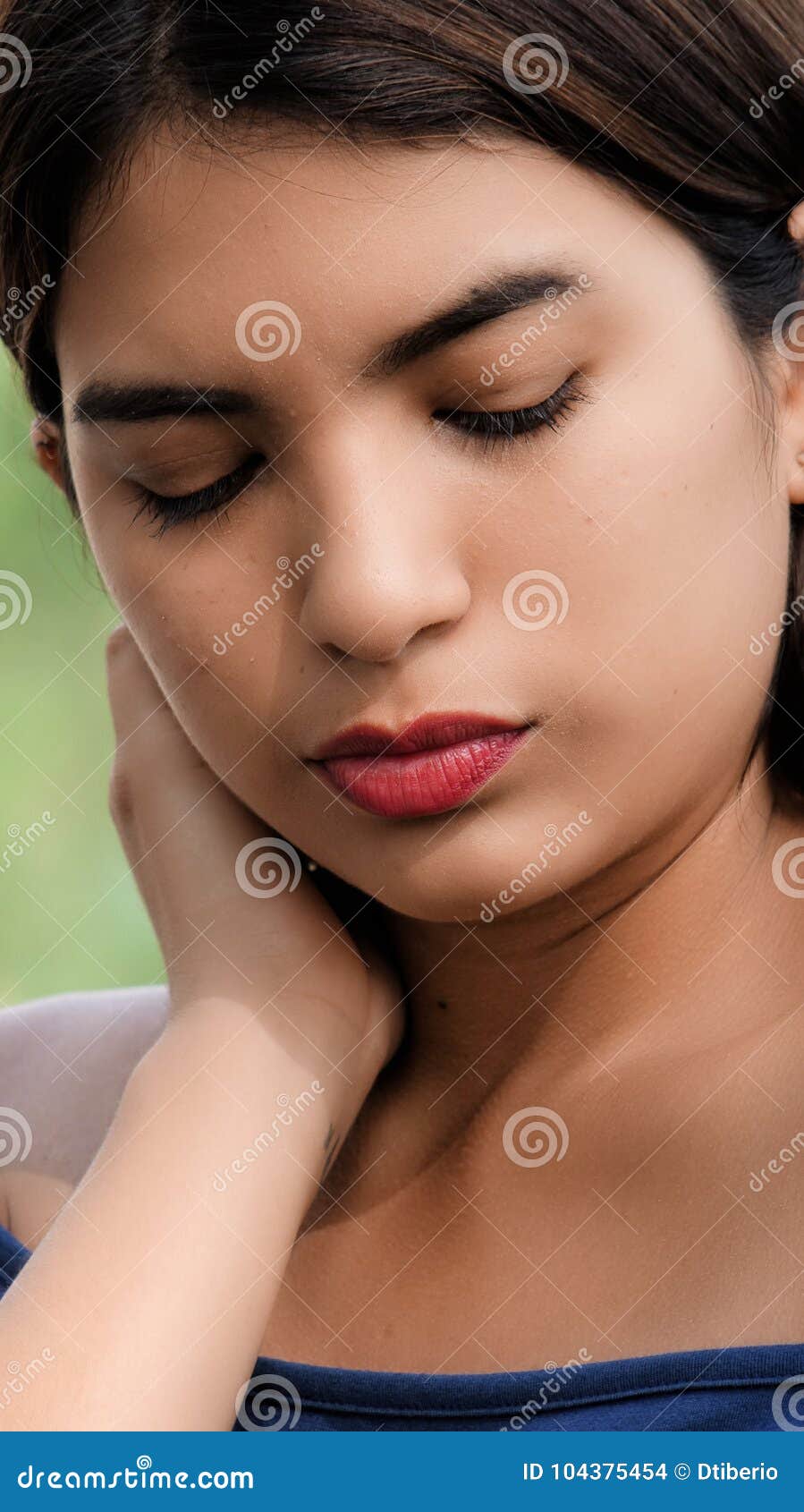 Worrisome Female stock photo. Image of anxiety, worried - 104375454