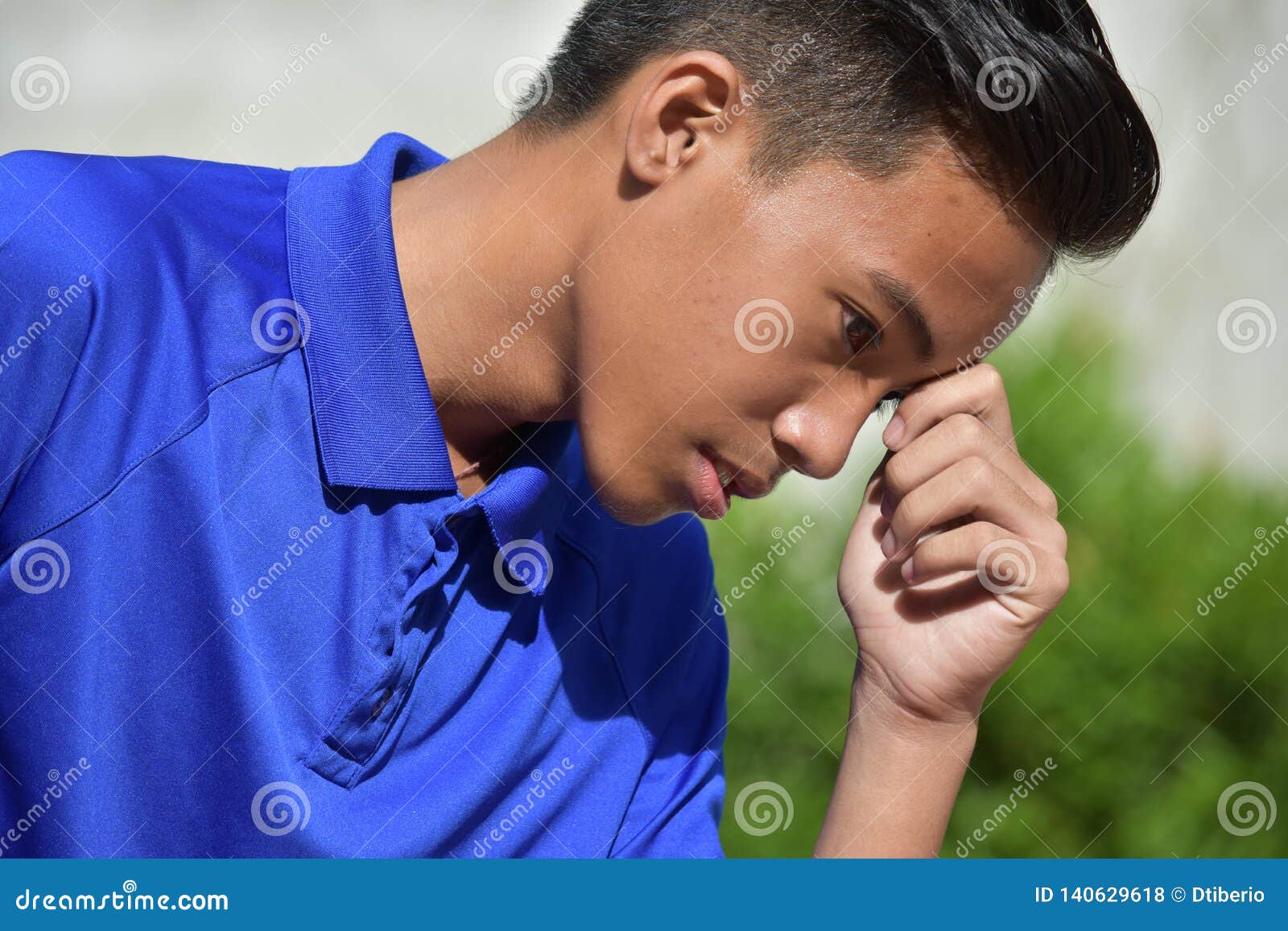 A Worrisome Filipino Person Stock Photo - Image of worried, diverse ...