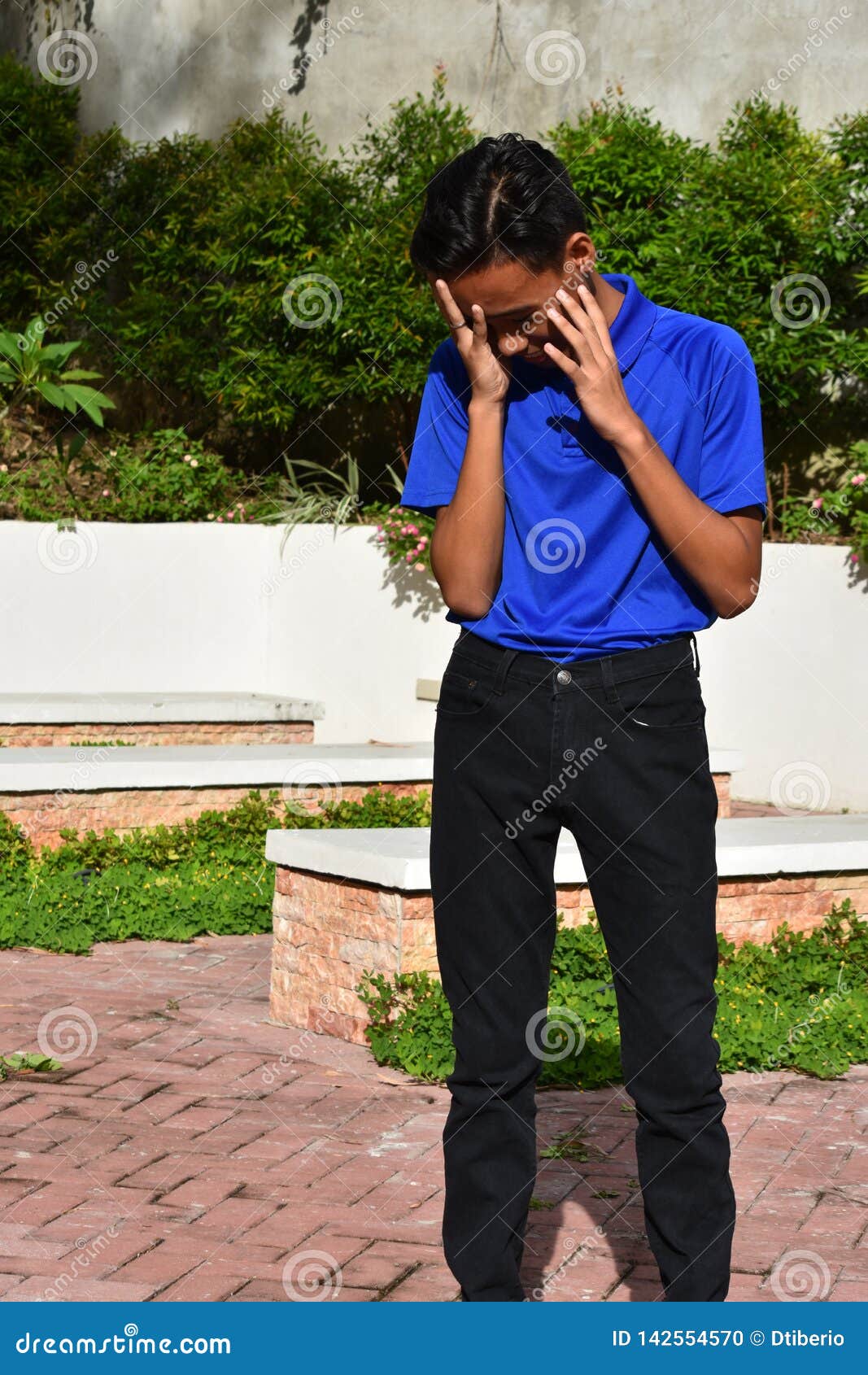 A Worrisome Young Person stock photo. Image of individual - 142554570