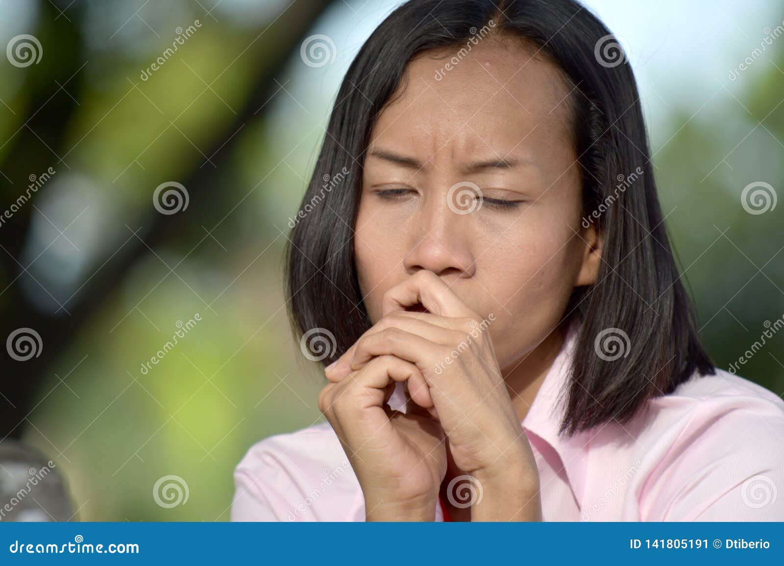 Worrisome Youthful Minority Person Stock Image - Image of young ...