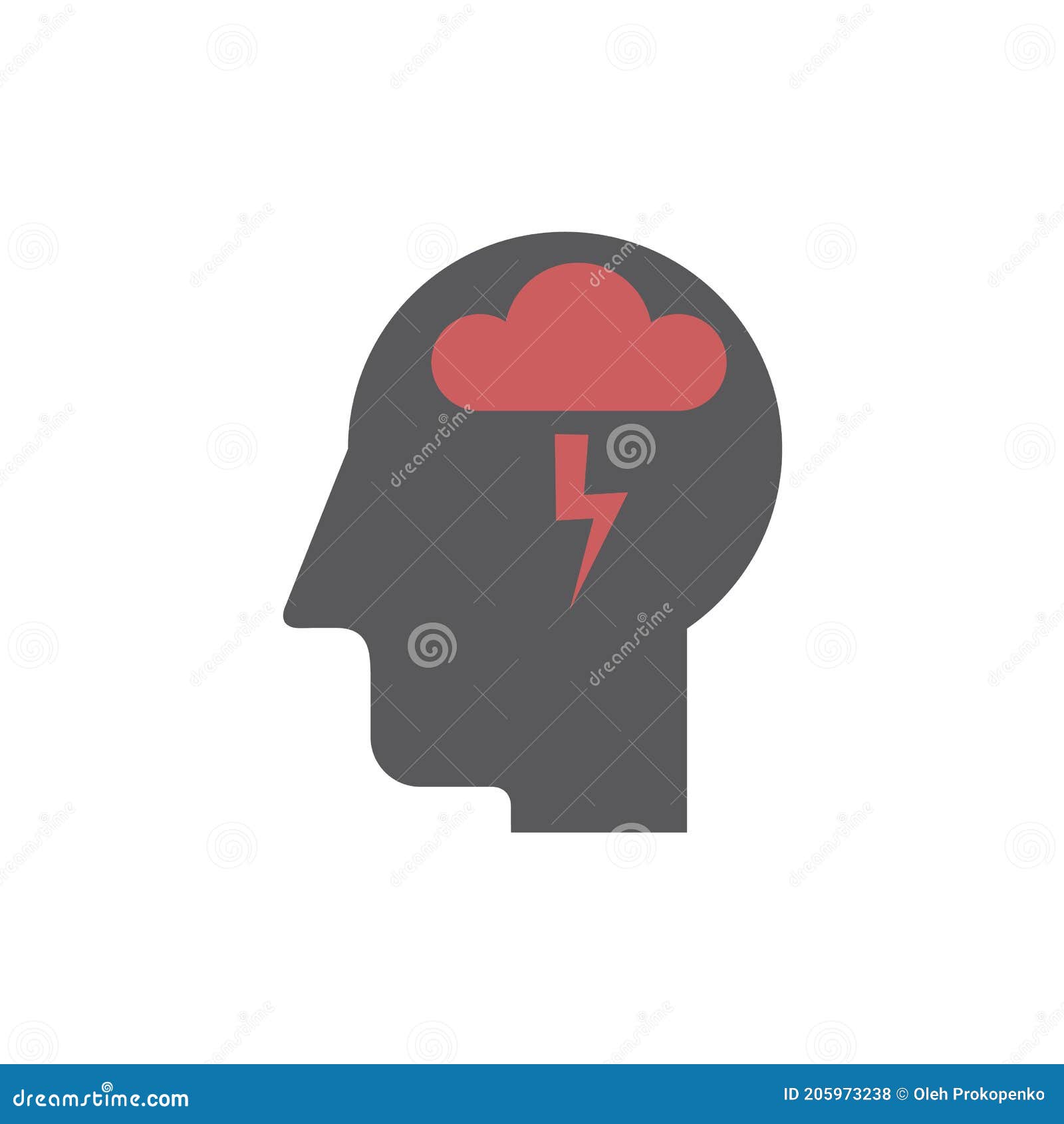 Worry, Anxiety Icon. Vector Sign for Web Graphic. Stock Vector ...