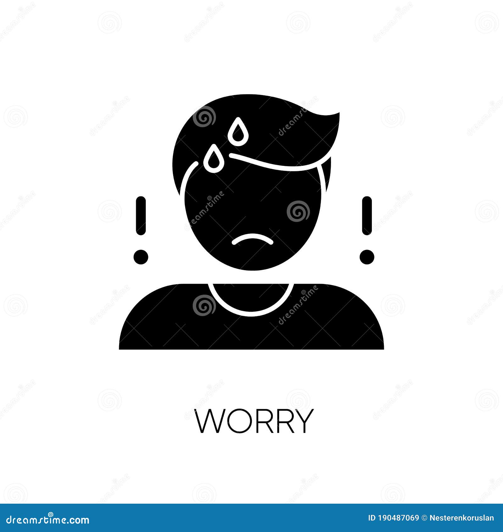 Anxious Icon Stock Illustrations – 2,055 Anxious Icon Stock ...