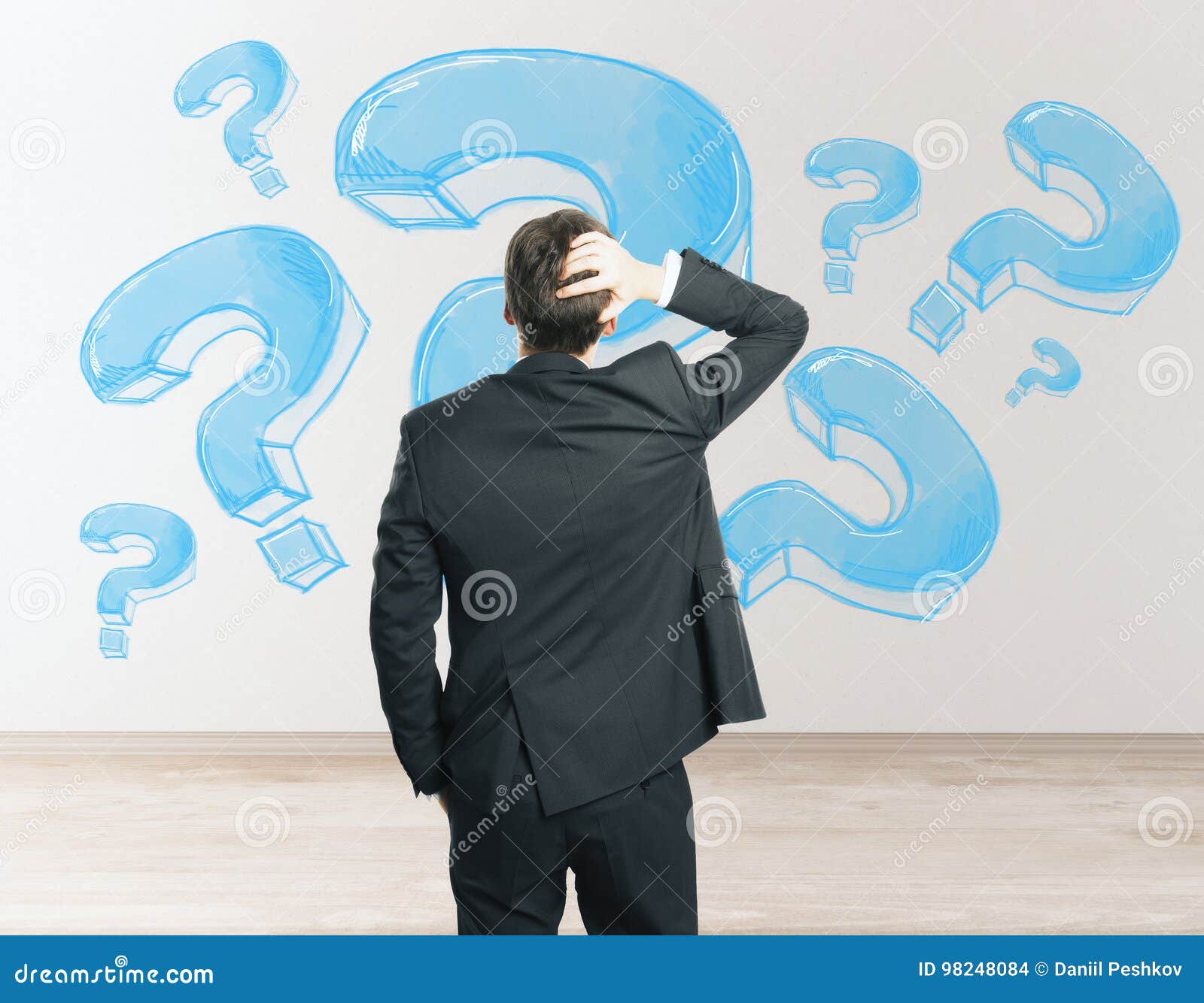 Worry concept stock photo. Image of creative, head, concrete - 98248084