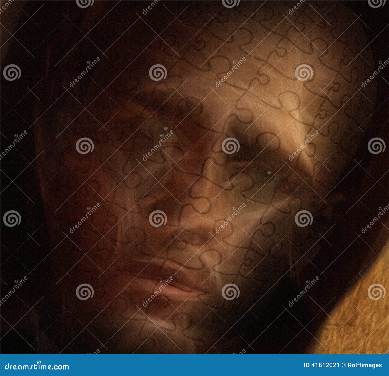 Worry stock illustration. Illustration of anxiety, portrait - 41812021