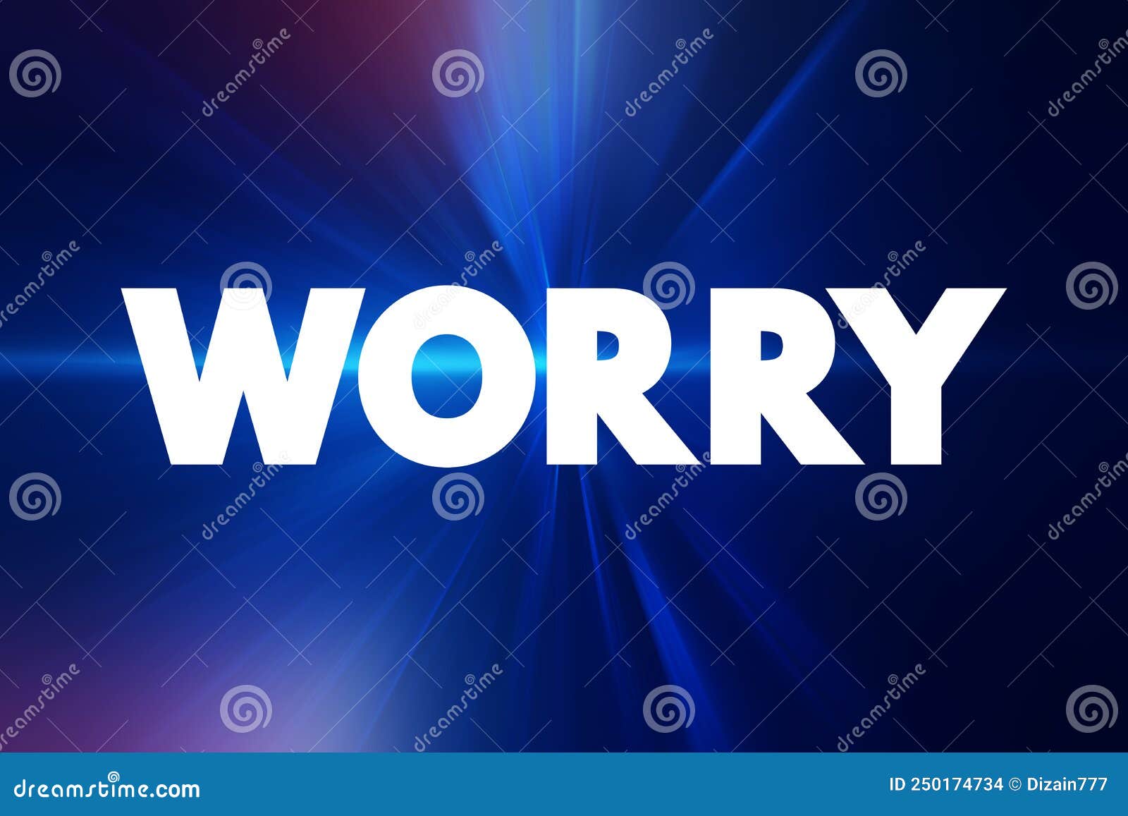 Worry Text Quote, Concept Background Stock Illustration - Illustration ...