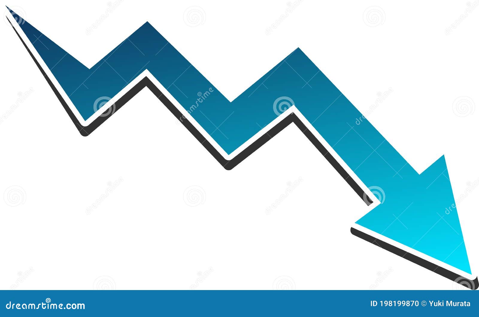 Worsen Arrow stock vector. Illustration of stamp, investment - 198199870