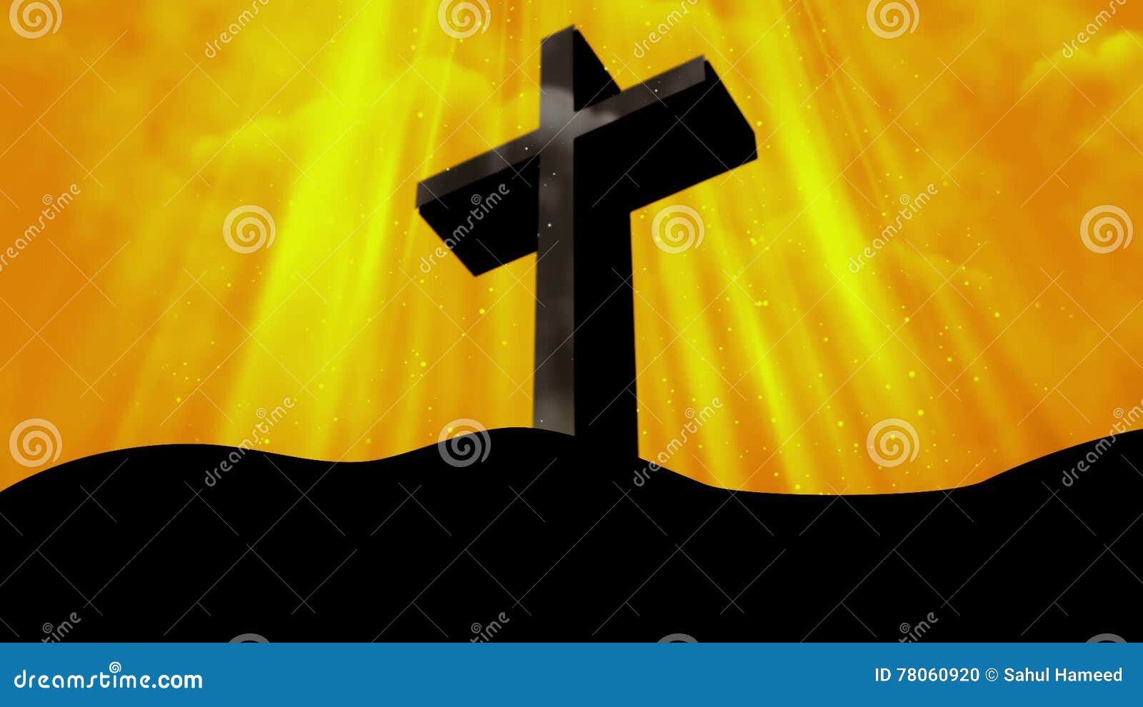 Worship Cross 1 Loopable Background Stock Footage - Video of light ...