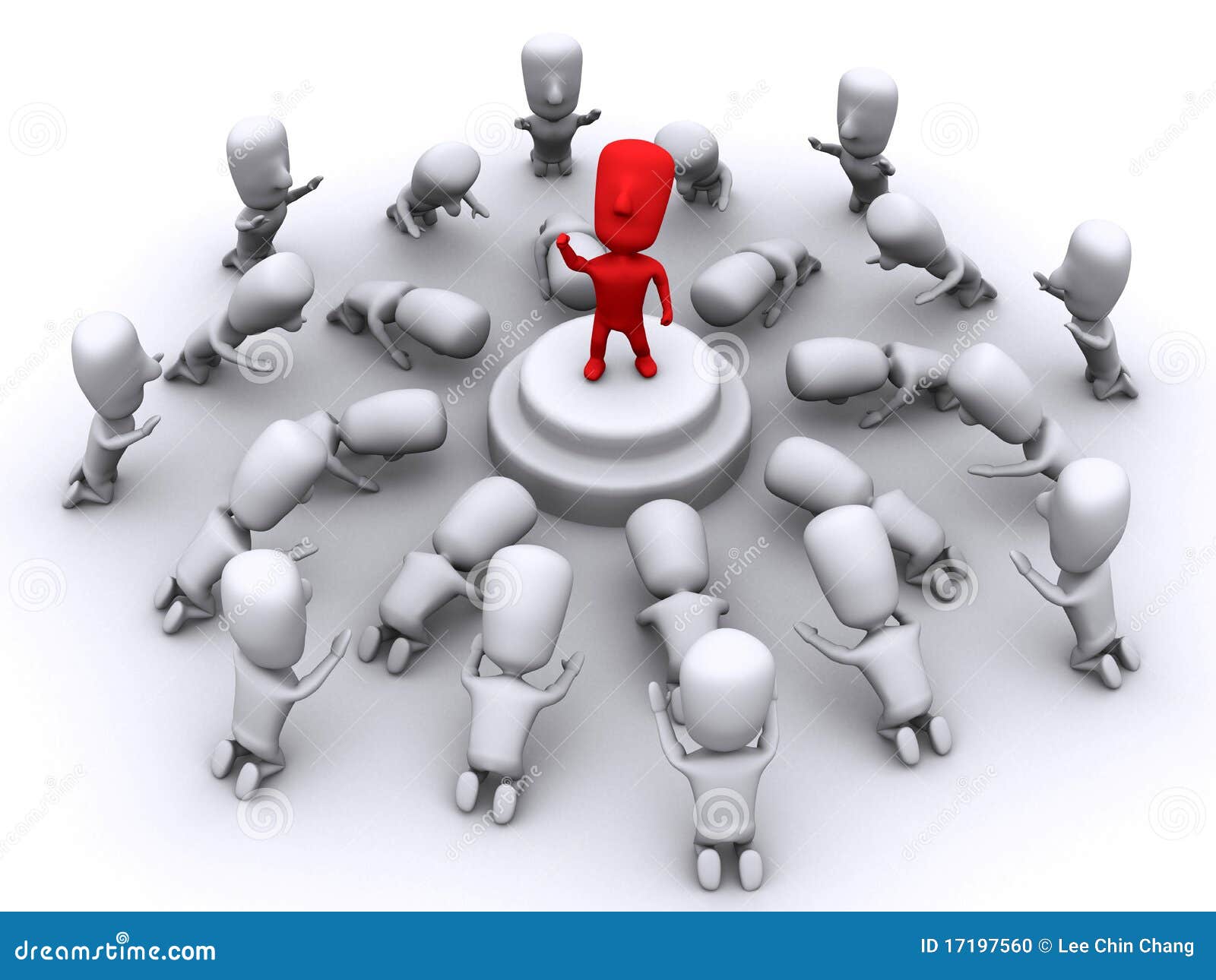 Worship the Leader stock illustration. Illustration of lead - 17197560