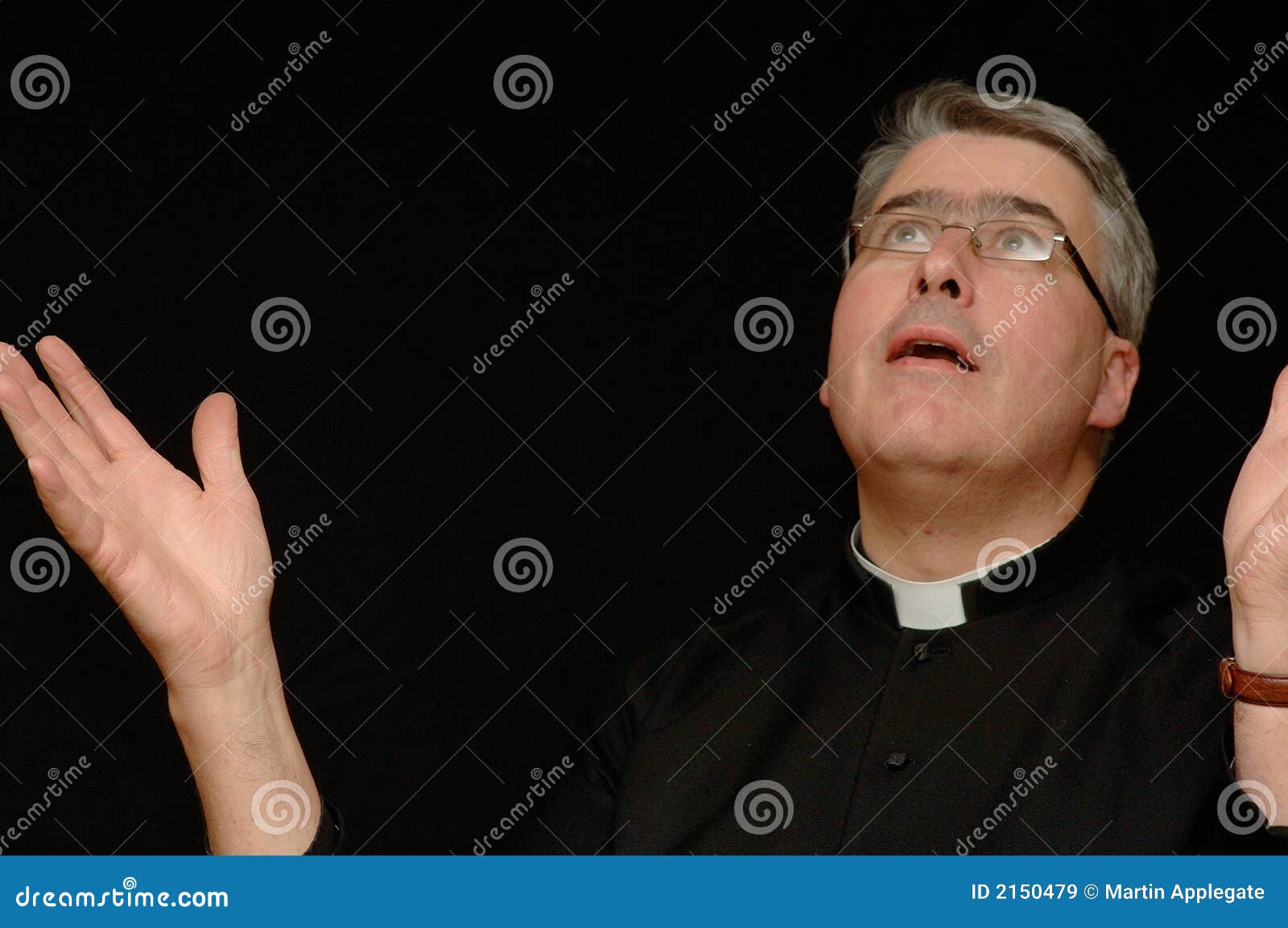 Worshipful priest stock image. Image of minister, black - 2150479