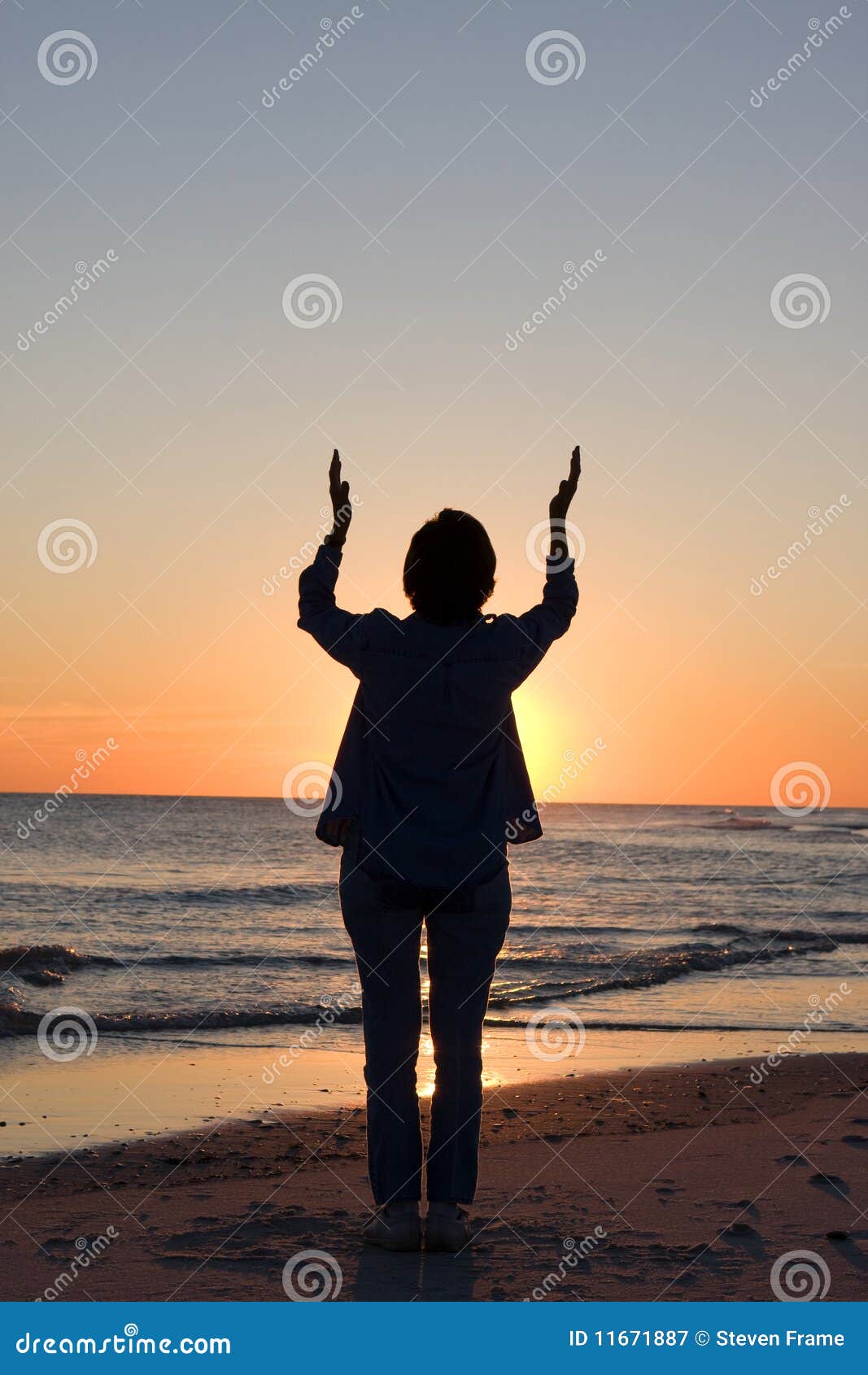Worshipper stock image. Image of sunset, praise, divine - 11671887