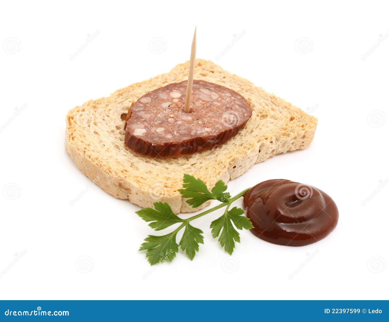 Worst op brood stock afbeelding. Image of tandenstoker - 22397599