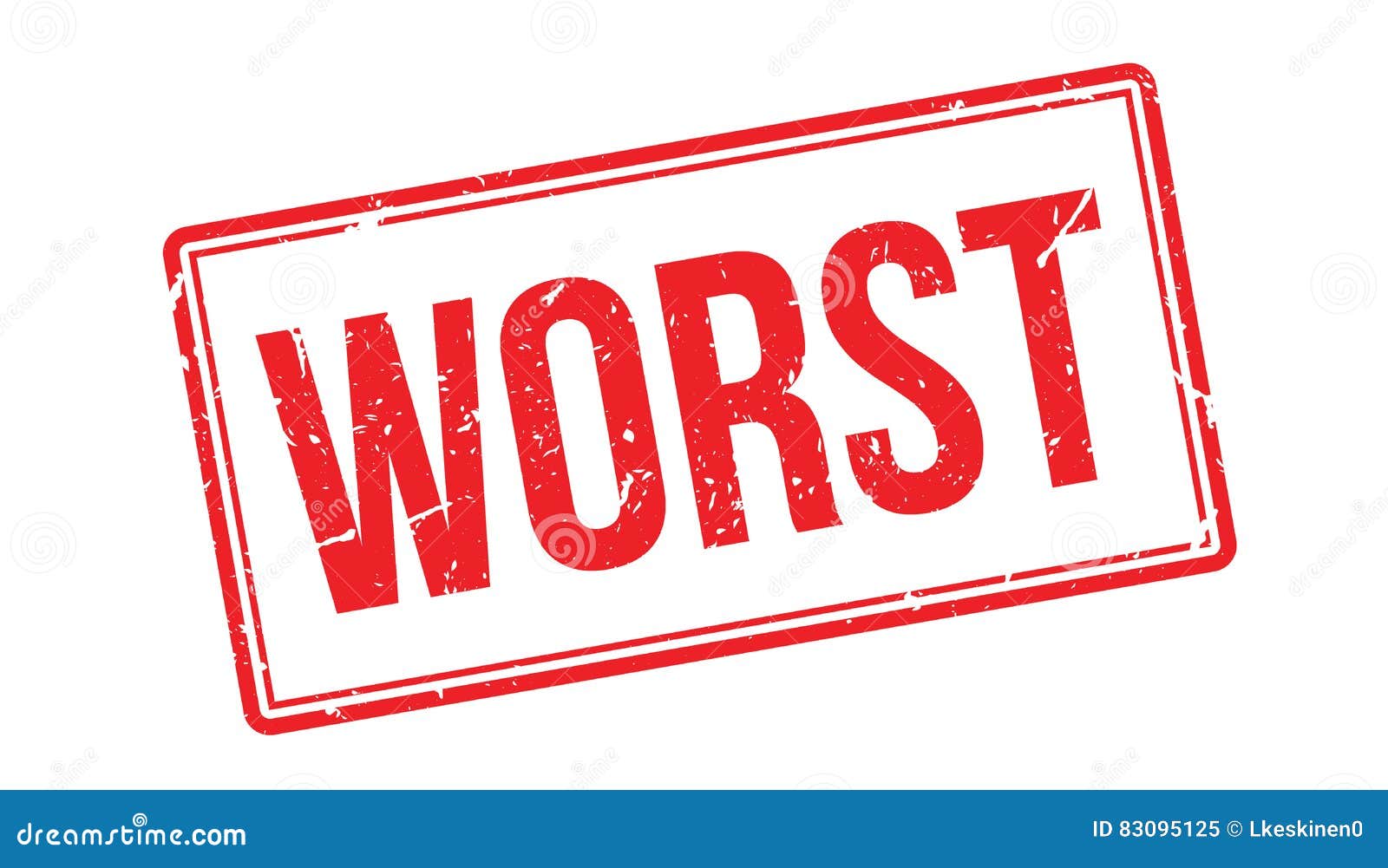 Worst rubber stamp stock illustration. Illustration of symbol - 83095125