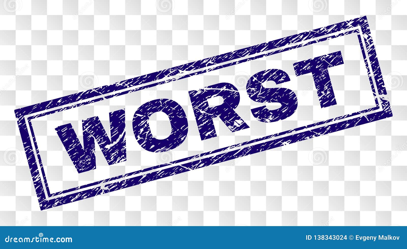 Grunge WORST Rectangle Stamp Stock Vector - Illustration of word ...