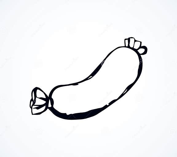 Worst Vector tekening vector illustratie. Illustration of ...