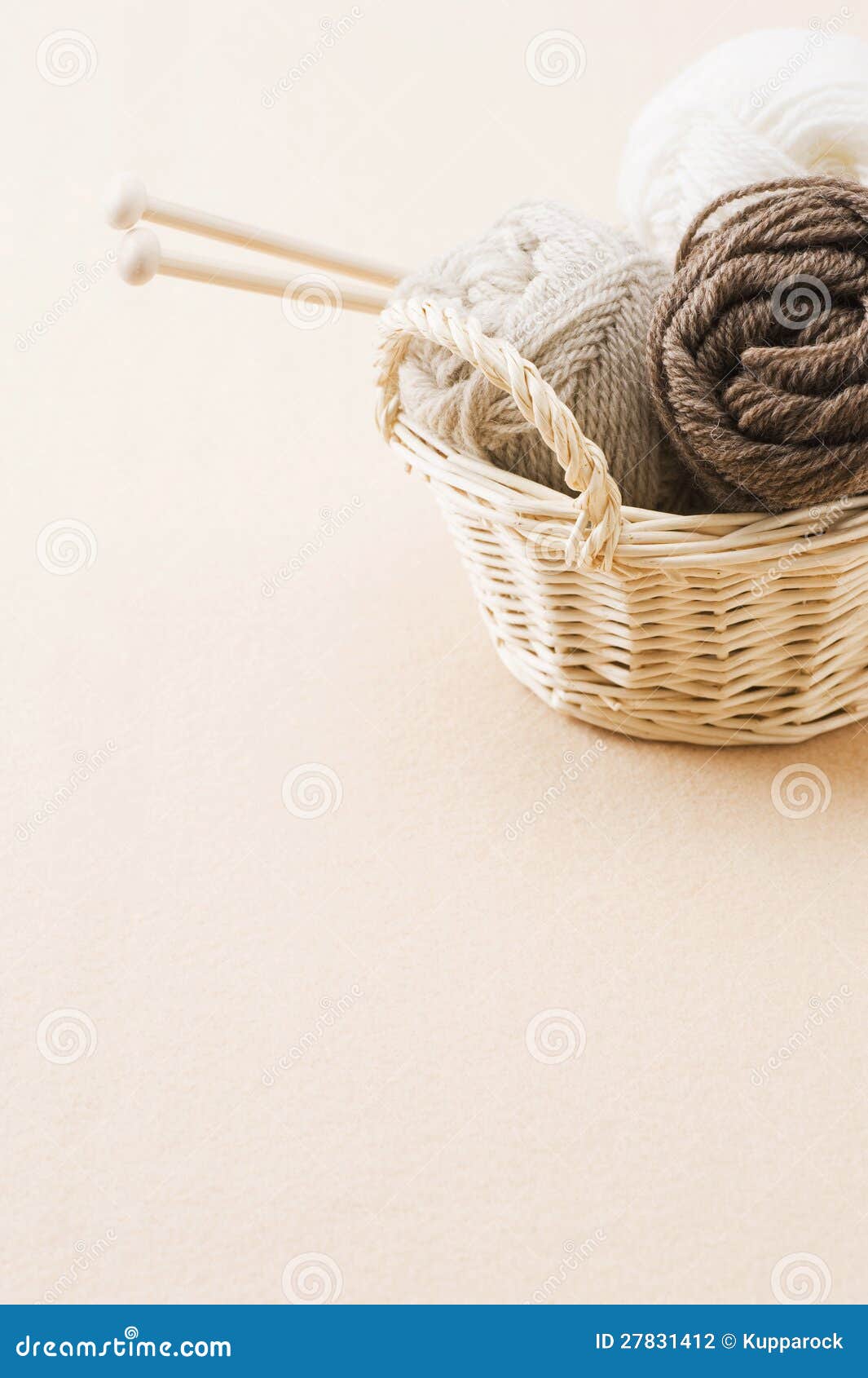 Worsted wool yarn stock photo. Image of homemade, roll - 27831412