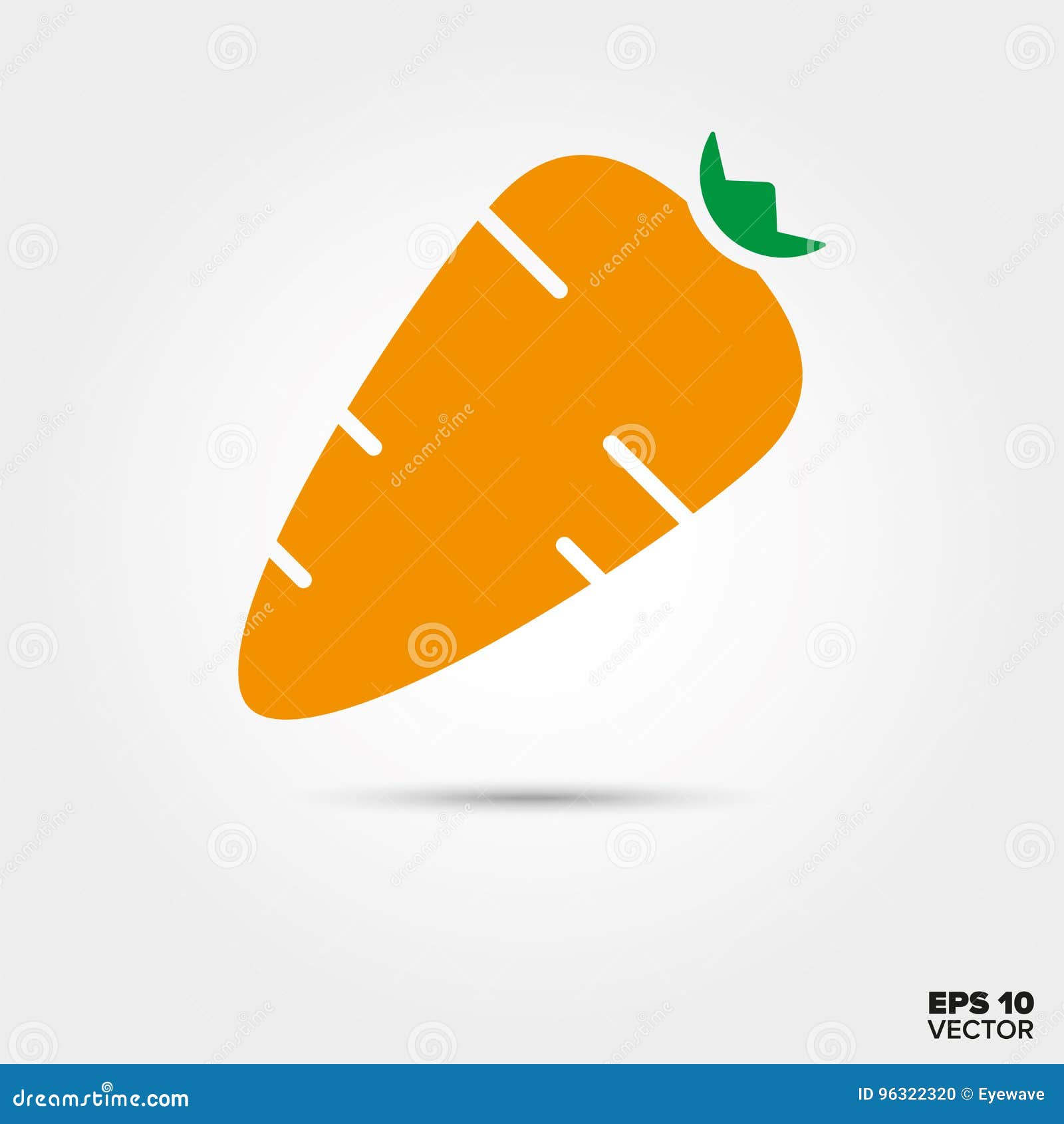 Wortel Plantaardig Vectorpictogram Vector Illustratie - Illustration of ...