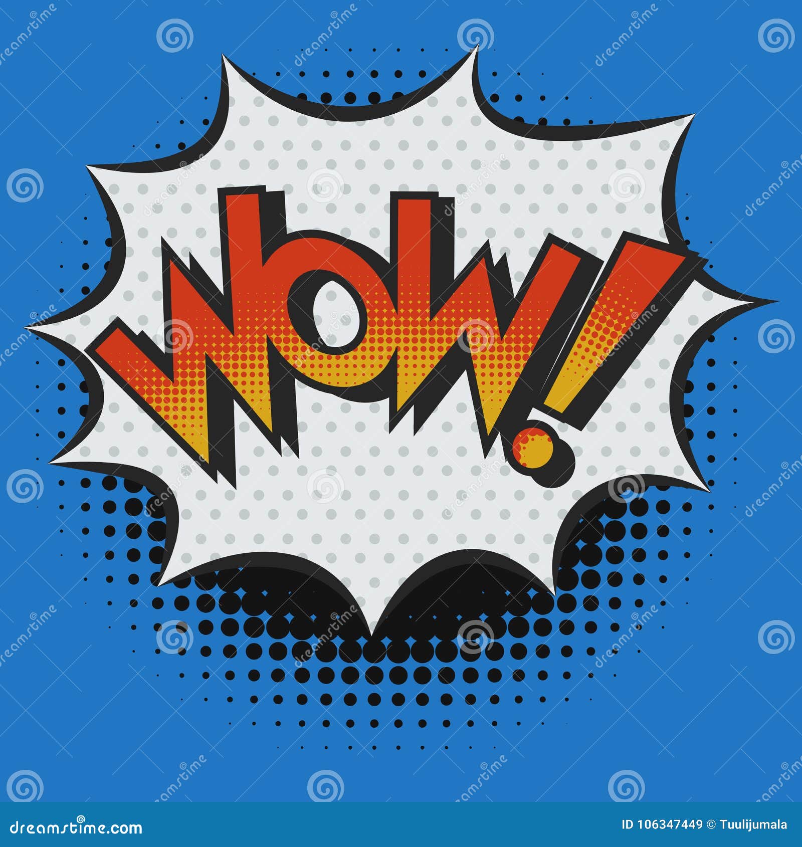 WOUAH ! Exclamation Dans Le Bruit Art Style Illustration de Vecteur ...