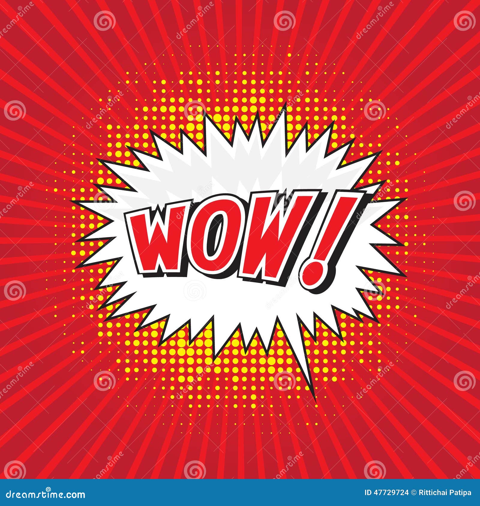 WOUAH ! mot comique illustration de vecteur. Illustration du coutume ...